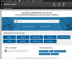 ฐานข้อมูลออนไลน์ Gale Academic OneFile – MJU The Library