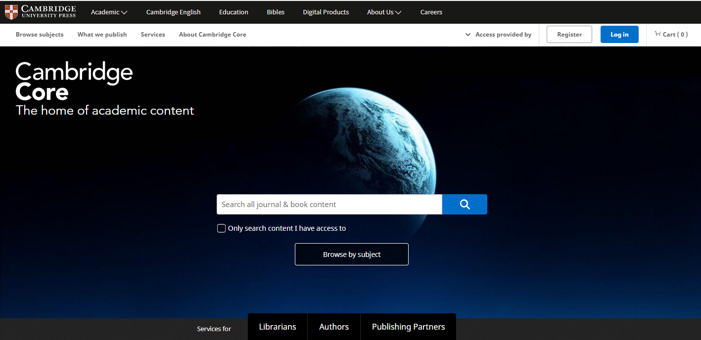 ขอเชิญทดลองใช้ฐานข้อมูล Cambridge Core – MJU The Library