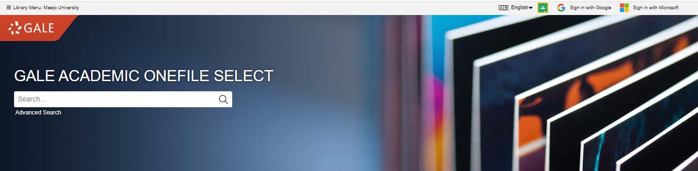 Gale Academic OneFile: Select – MJU The Library