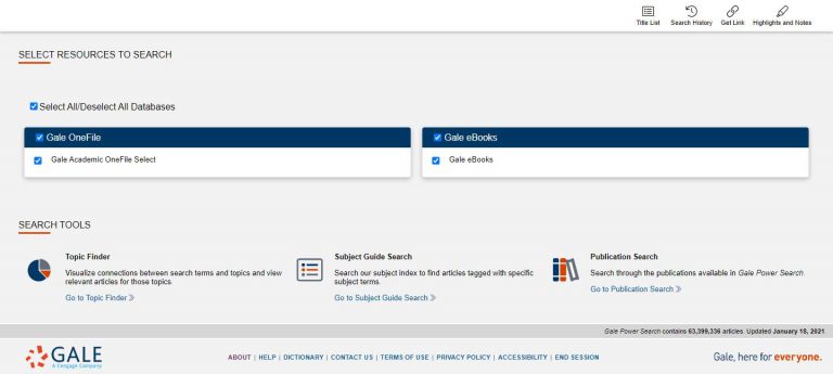 Gale Power Search – MJU The Library